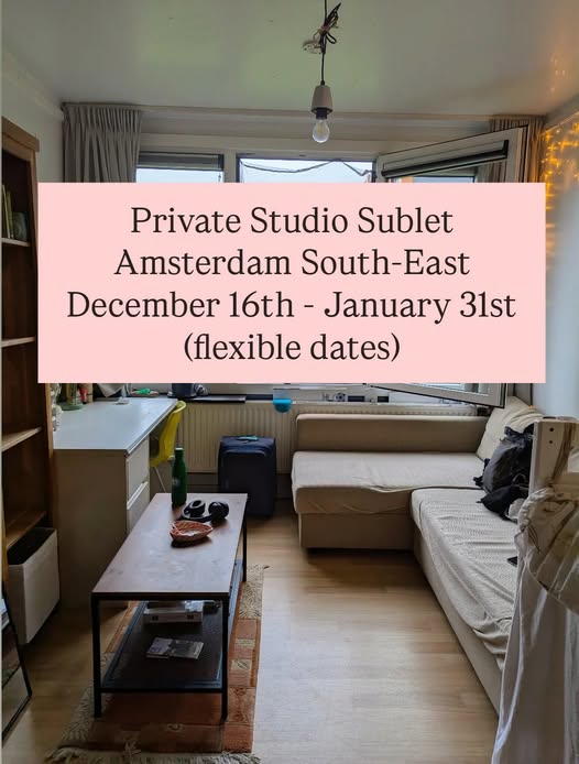 Studio for rent in Amsterdam (Amsterdam South-East - €1100/20m2) | Kamer.nl